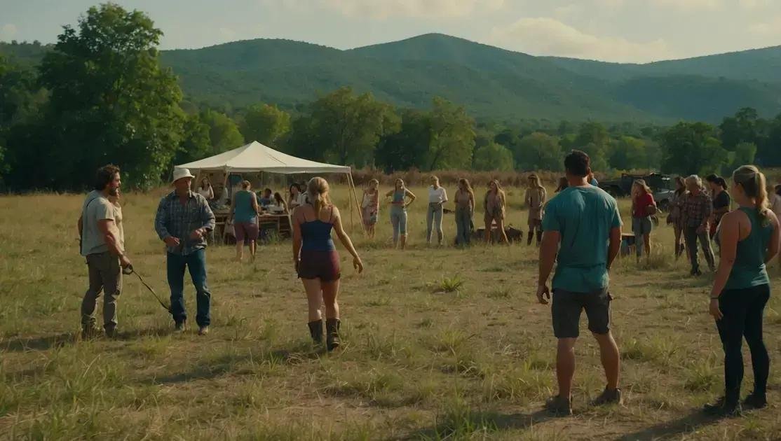 Reality show rural da Record TV com desafios físicos e emocionais no campo